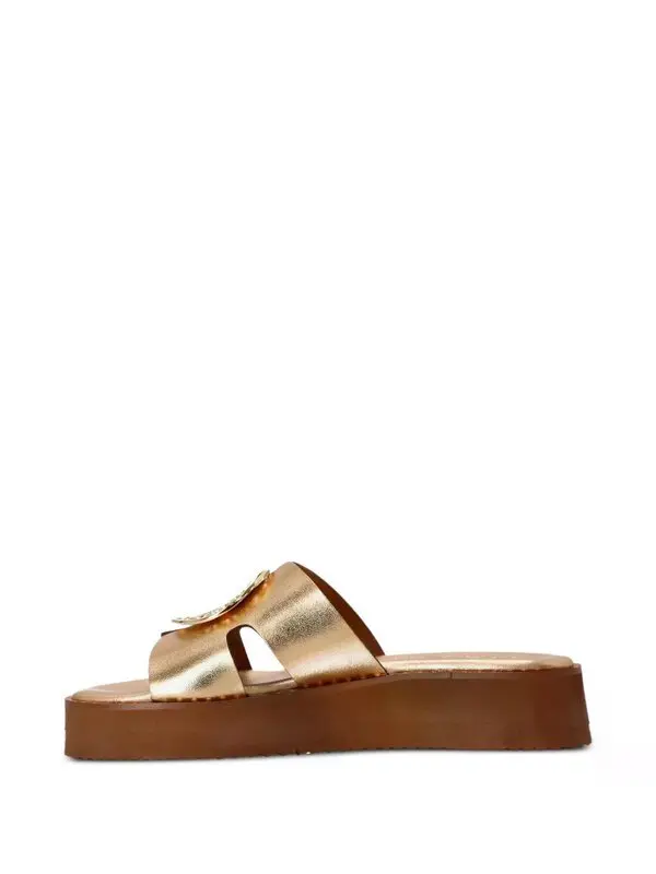 KOTRIS SANDALS Metallic-embellished Platform Sandals