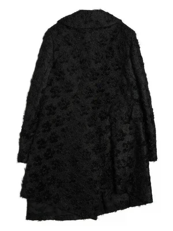 Comme Des Garçons Flower-patterned Jacquard Coat