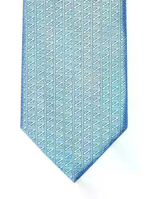 Zegna Patterned Neck Tie - Blue