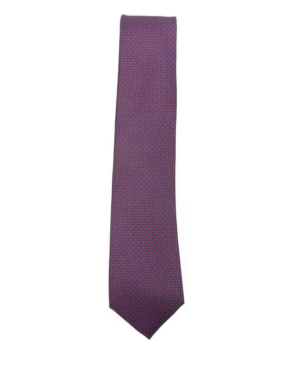 ERRICO FORMICOLA Patterned Necktie - Purple