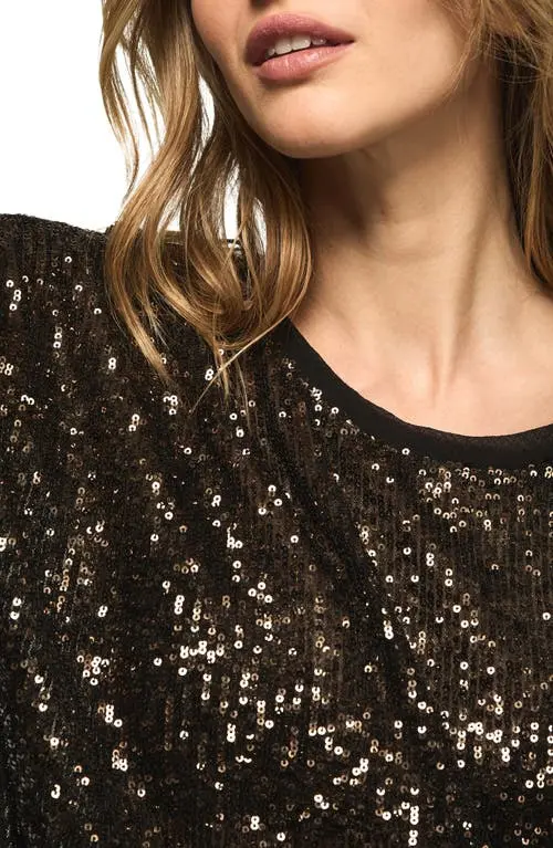 Lucky Brand Sequin T-shirt - Brown