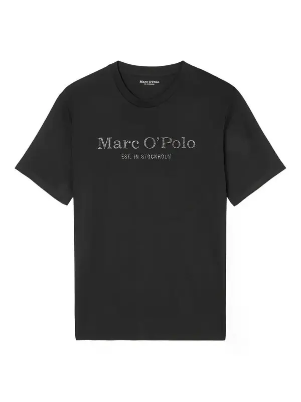 Marc O'polo Graphic-logo T-shirt - Black