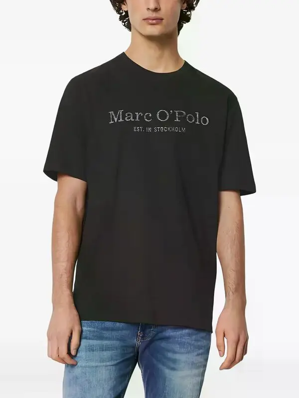 Marc O'polo Graphic-logo T-shirt - Black