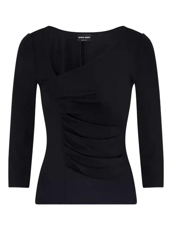 Giorgio Armani Asymmetric Ruched Top
