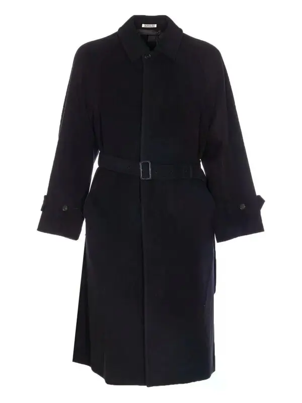 Auralee Belted Buttoned Coat