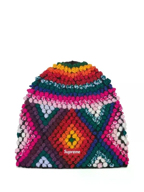 Supreme Textu-knit Beanie - Red