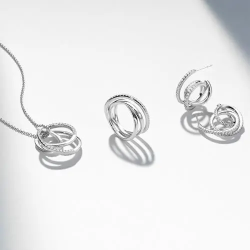 SIF JAKOBS JEWELLERY Spirale Necklace - 925 Sterling Silver