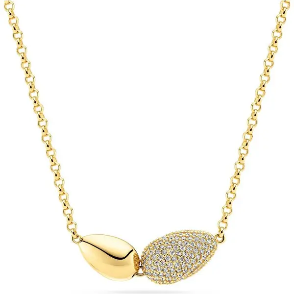 SIF JAKOBS JEWELLERY Goccia Due Necklace - 18k Gold Plated