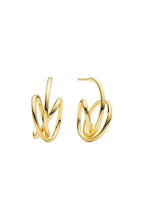 SIF JAKOBS JEWELLERY Spirale Pianura Piccolo Earrings - 18k Gold Plated
