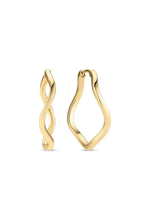 SIF JAKOBS JEWELLERY Ellera Waves Pianura Earrings - 18k Gold Plated
