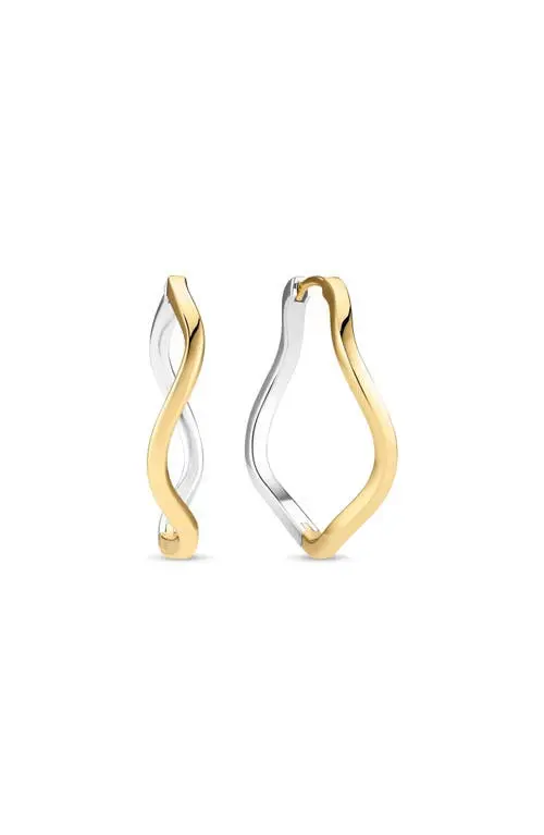 SIF JAKOBS JEWELLERY Ellera Waves Pianura Earrings - Sterling Silver/gold Plated