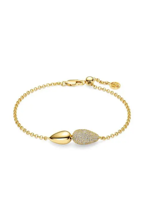 SIF JAKOBS JEWELLERY Goccia Due Bracelet - 18k Gold Plated
