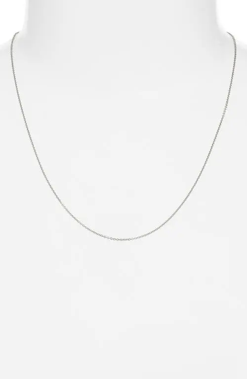 NASHELLE Adjustable Chain Necklace - Sterling Silver