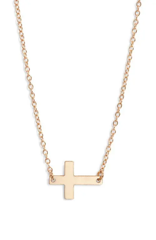 NASHELLE Cross Pendant Necklace - Gold Fill