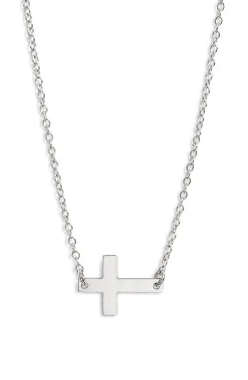 NASHELLE Cross Pendant Necklace - Sterling Silver