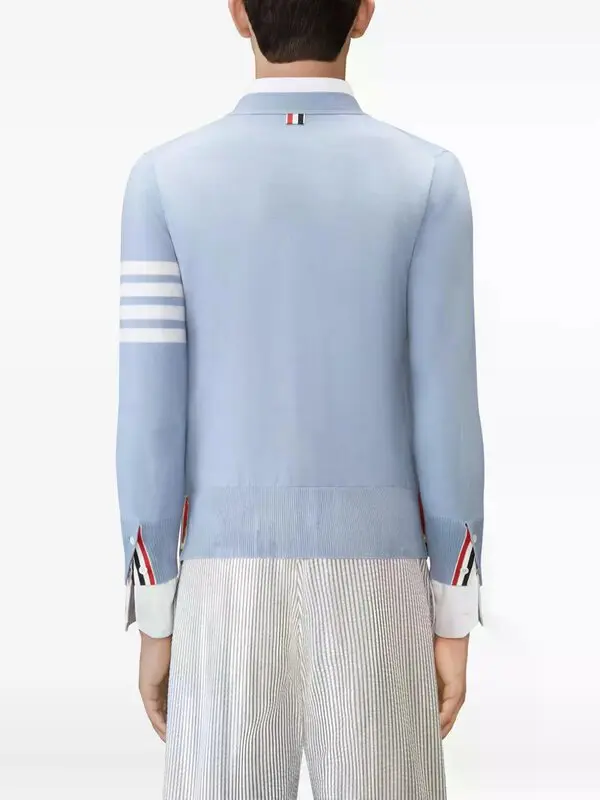 Thom Browne Merino Wool 4-bar Cardigan