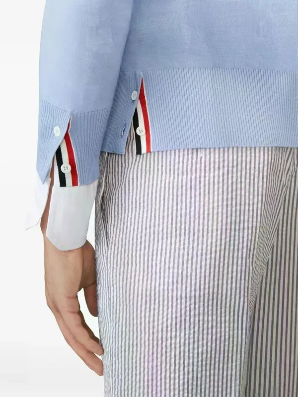 Thom Browne Merino Wool 4-bar Cardigan