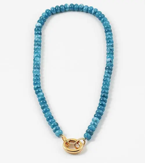 ERIN MCDERMOTT JEWELRY Montego Bay Stone Gemstone Necklace - Blue
