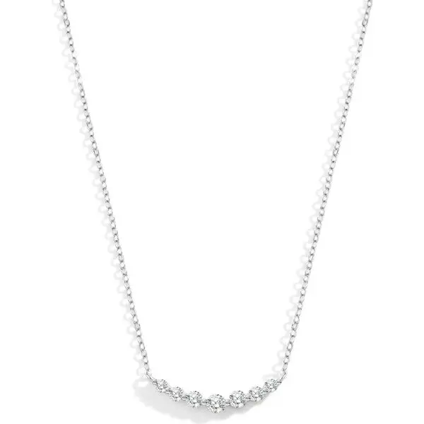 MINT & LILY Arc Cubic Zirconia Necklace - 925 Sterling Silver