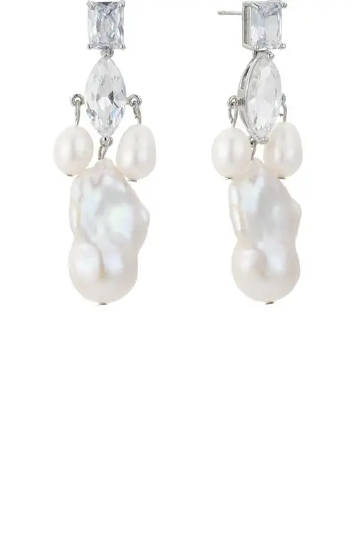 UNTAMED PETALS Astoria Pearl Drop Earrings
