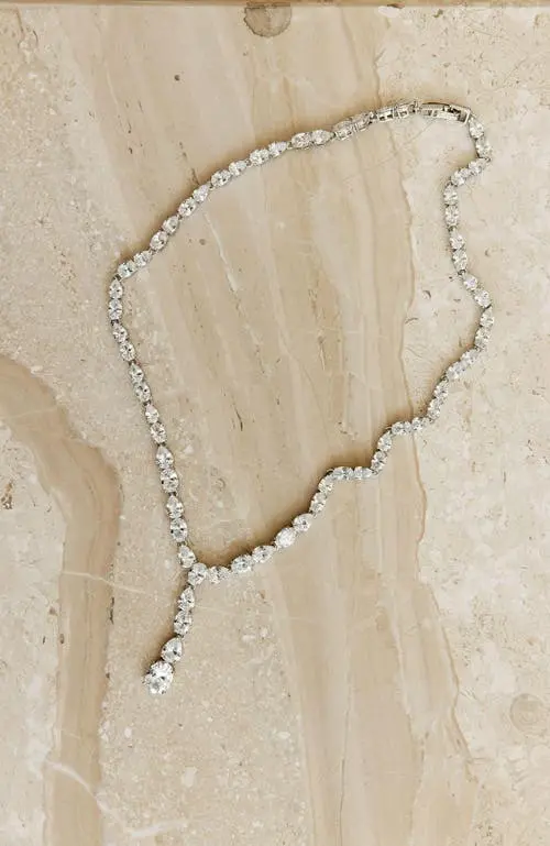 UNTAMED PETALS Gravity Crystal Drop Necklace