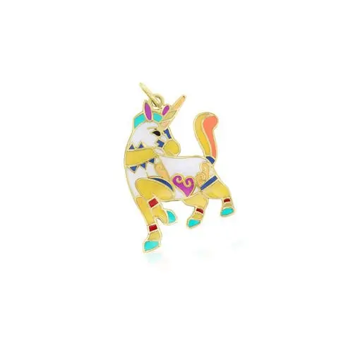 THE LOVERY FINE JEWELRY Unicorn Charm - Multicolored Enamel