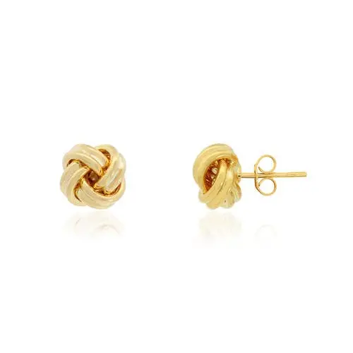 THE LOVERY FINE JEWELRY Stud Knot Earrings - Yellow Gold
