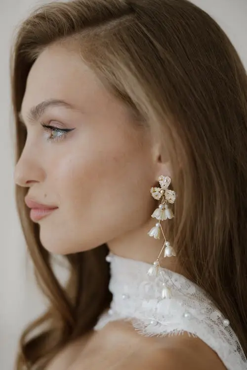 UNTAMED PETALS Soiree Crystal Drop Earrings