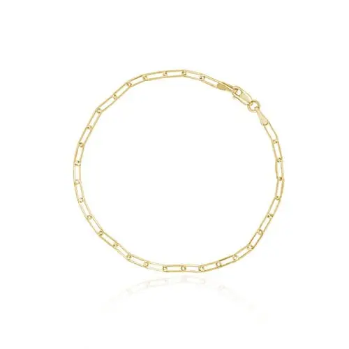 THE LOVERY FINE JEWELRY 14k Gold Paperclip Link Bracelet - Yellow Gold