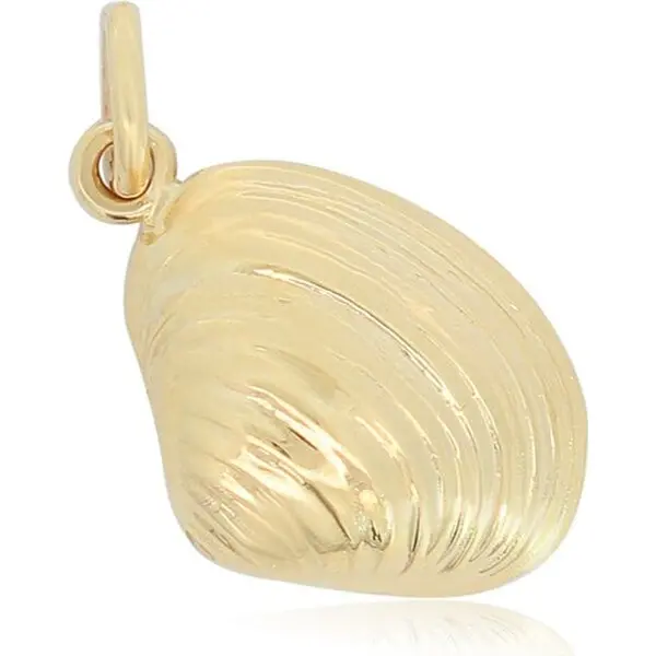 THE LOVERY FINE JEWELRY Mini Gold Seashell Charm - Yellow Gold