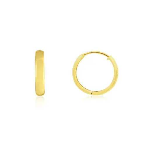 THE LOVERY FINE JEWELRY Gold Huggie Hoop Earrings - Yellow Gold