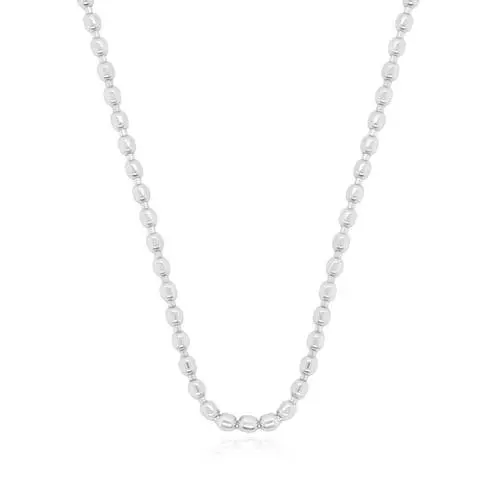 THE LOVERY FINE JEWELRY 14k Gold Nugget Bead Chain Necklace - White Gold