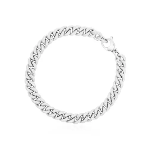 THE LOVERY FINE JEWELRY Curb Chain Bracelet - White Gold