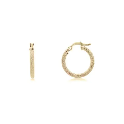 THE LOVERY FINE JEWELRY Mini Mesh Hoop Earrings - Yellow Gold
