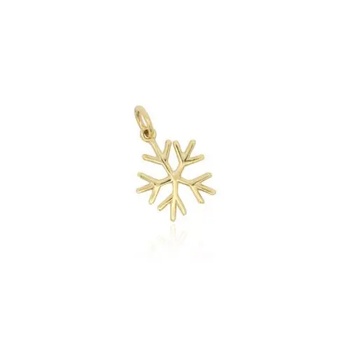 THE LOVERY FINE JEWELRY Mini Gold Snowflake Charm - Yellow Gold