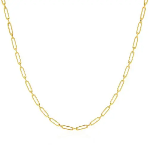 THE LOVERY FINE JEWELRY 14k Paperclip Chain Necklace - Yellow Gold