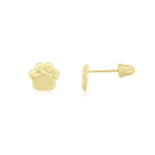 THE LOVERY FINE JEWELRY Baby Paw Screw Back Stud Earrings - Yellow Gold