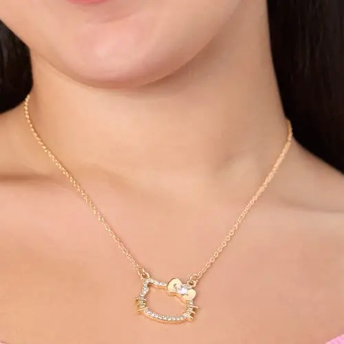 HELLO KITTY Outline Pendant Necklace