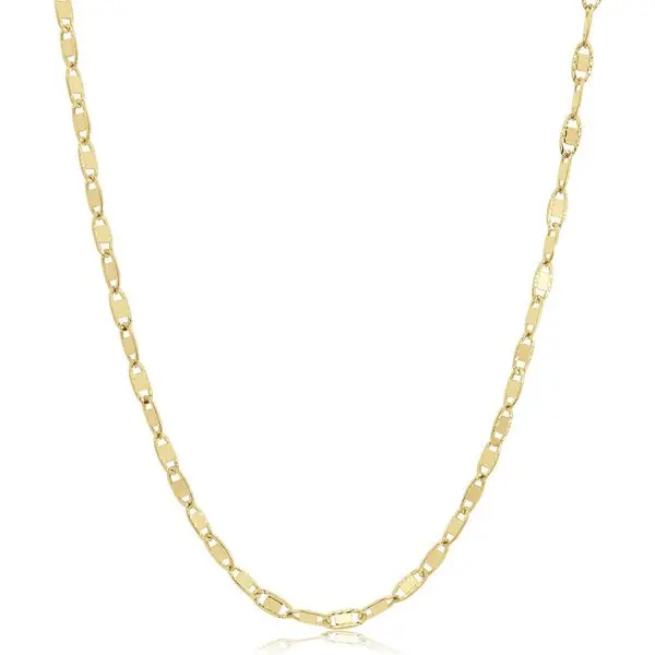 THE LOVERY FINE JEWELRY Mirror Chain Necklace - Yellow Gold