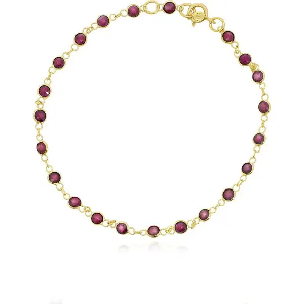 THE LOVERY FINE JEWELRY Bezel Bracelet - Ruby