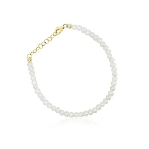 THE LOVERY FINE JEWELRY Pearl Beaded Bracelet - White