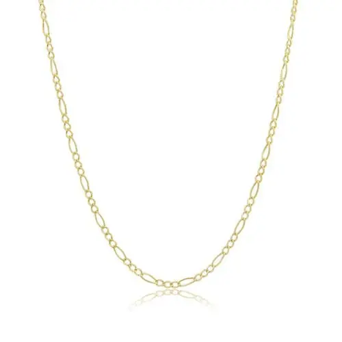 THE LOVERY FINE JEWELRY 14k Figaro Chain Necklace - Yellow Gold