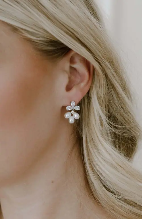 UNTAMED PETALS Windsor Pearl Drop Earrings