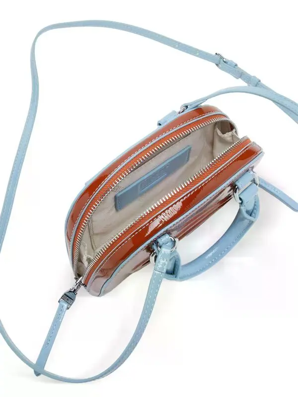 DIESEL® 1dr Dome Embossed Crossbody Bag - Brown