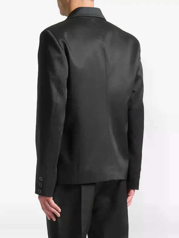 Manière De Voir Gaston Satin Double-breasted Suit Jacket