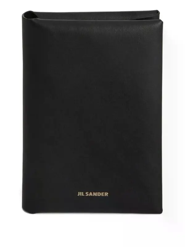 JIL SANDER Logo-stamp Passport Holder - Black