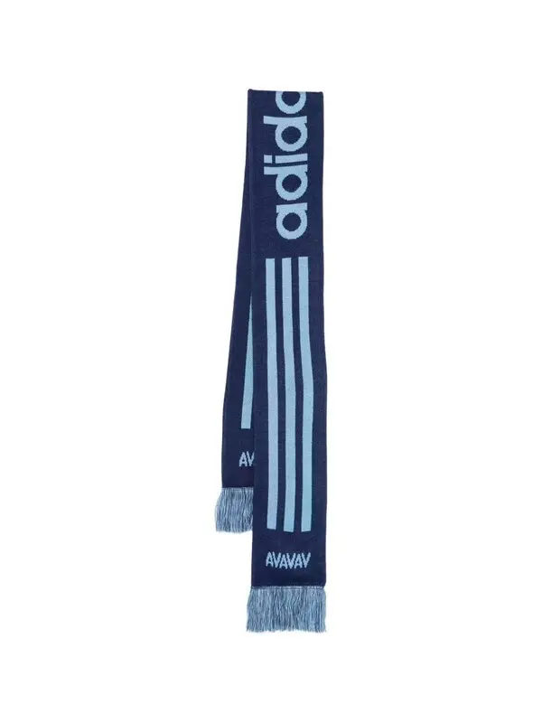 Adidas X Avavav Fringed Knit Fan Scarf - Blue