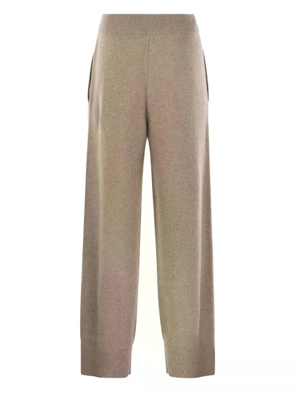 Brunello Cucinelli Rib-knit Track Pants - Neutrals