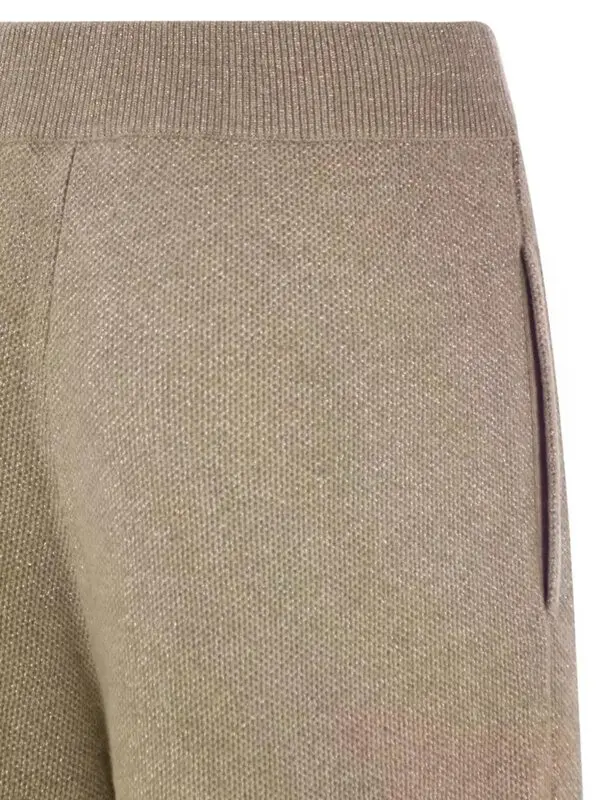 Brunello Cucinelli Rib-knit Track Pants - Neutrals