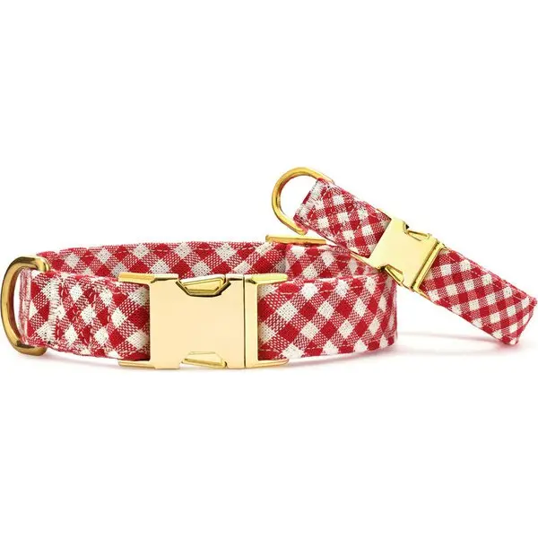 THE FOGGY DOG Gingham Collar - Red